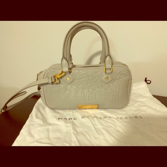 Marc By Marc Jacobs | Bags | Marc Jacobs Light Grey Crossbody Satchel ...